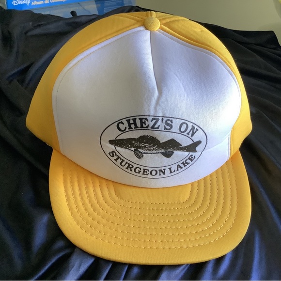 Other | Vintage Chezs On Sturgeon Lake Snapback San Sun Yellow Hat ...